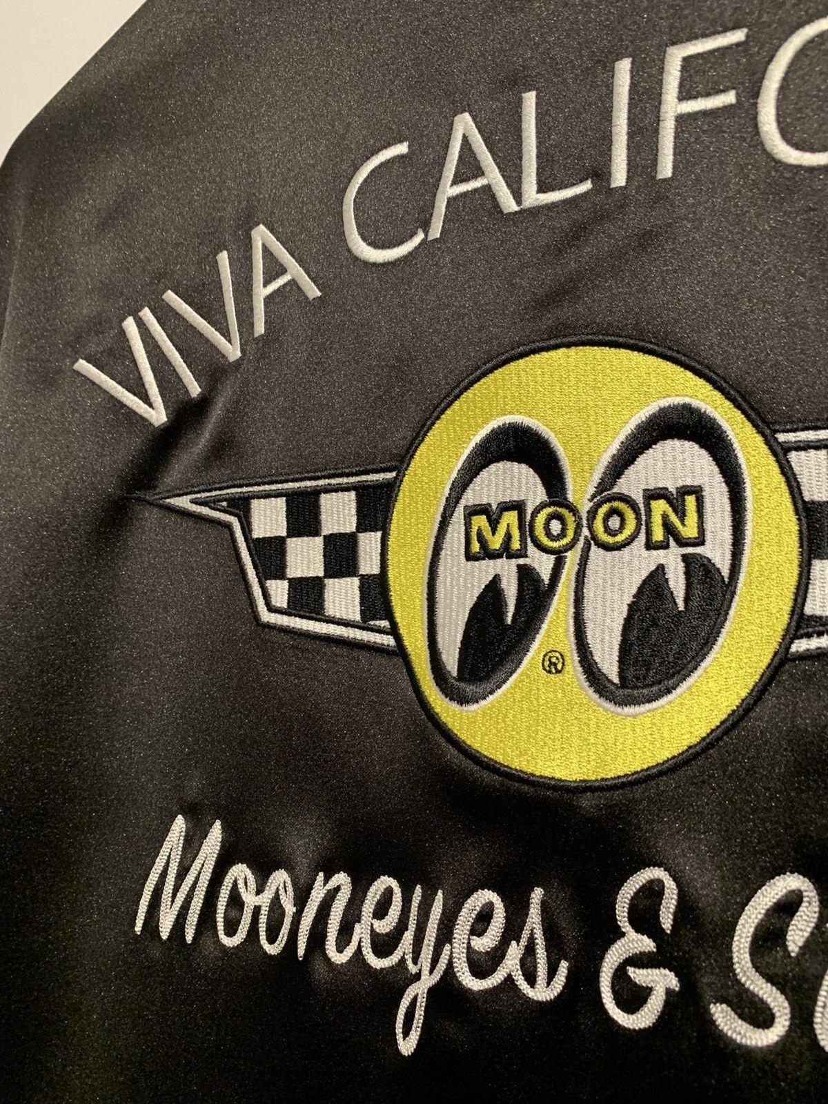 Stussy Stussy x Mooneyes Satin Garage Jacket | Grailed