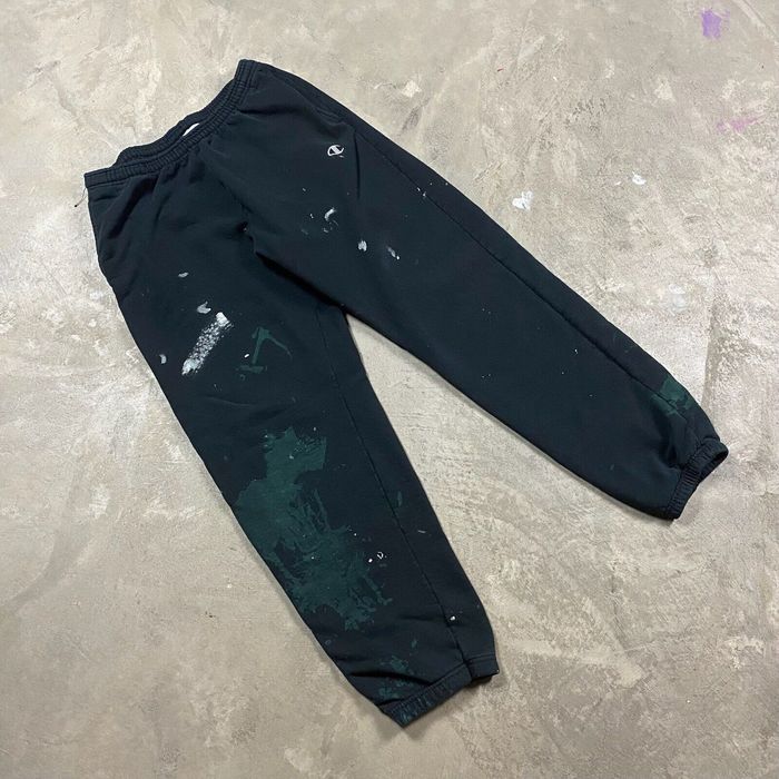 Champion 90s Y2K VTG CHAMPION Eco PAINT SPLATTER Sweatpants M ...