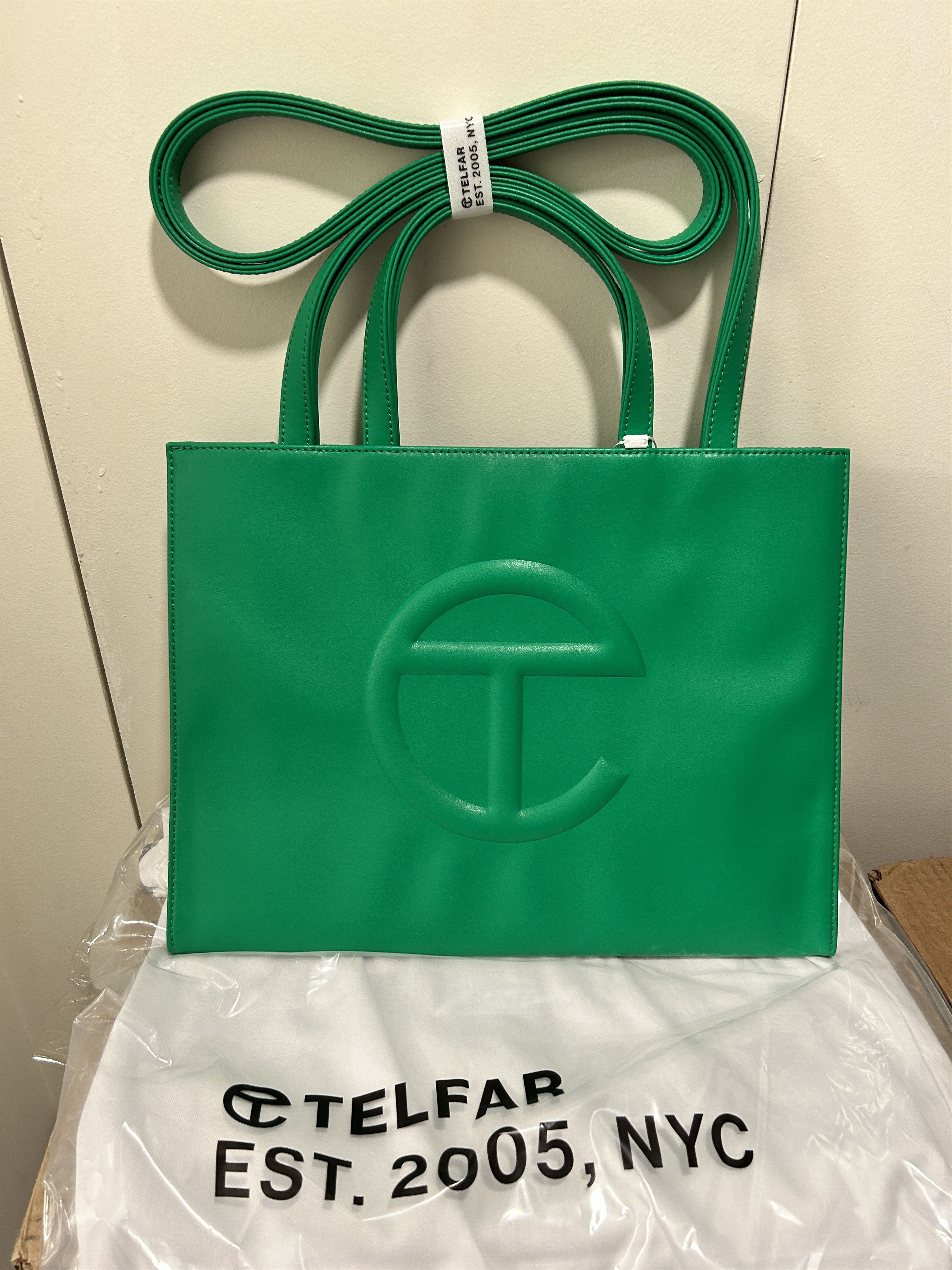 Telfar medium shopping bag tote -greenscreen | Grailed
