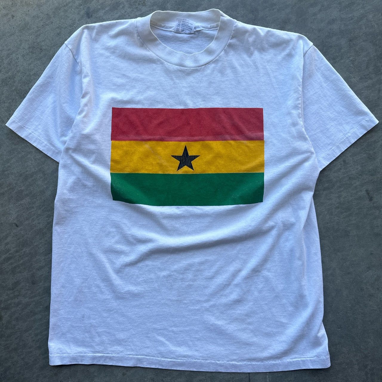 Art × Streetwear × Vintage Vintage 1990s Ghana Flag African Pride Tee ...