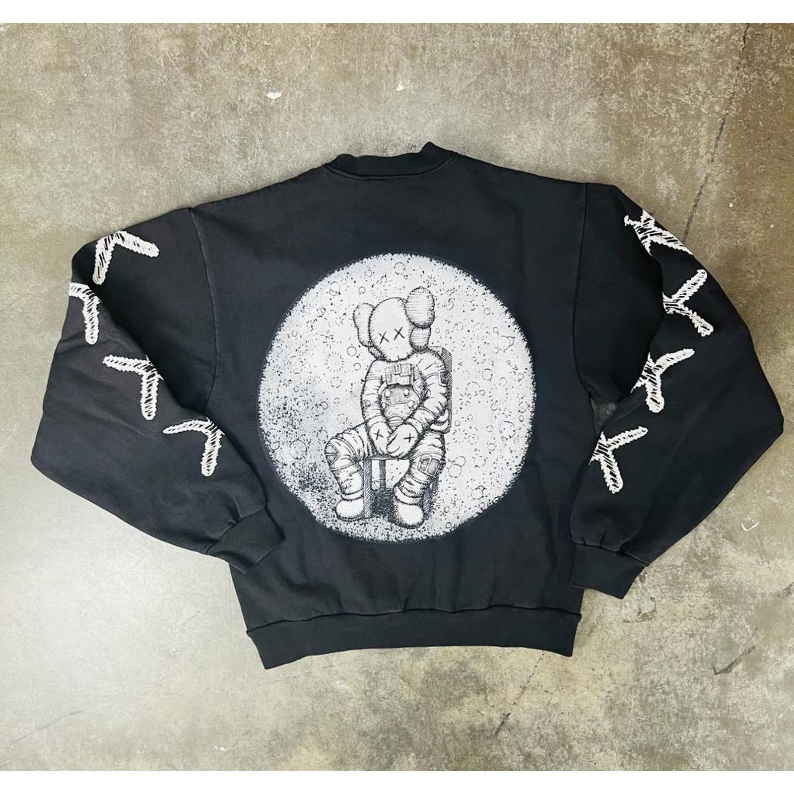 Kaws KAWS X Kid Cudi Moon Man Back Print Crewneck - XL | Grailed