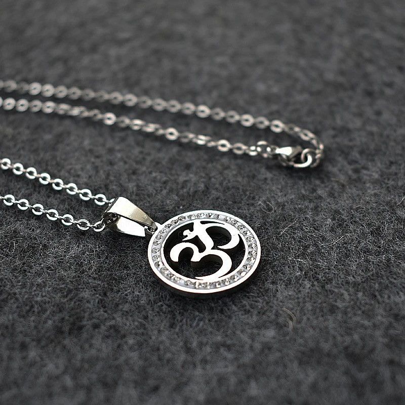 Chain Stainless Steel OM Symbol Pendant necklace | Grailed