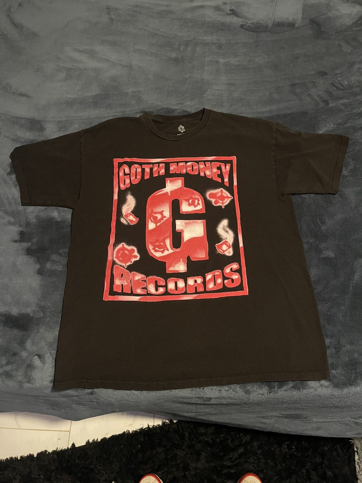 Goth Money × Streetwear Goth Money Records Airbrush Tee | Grailed