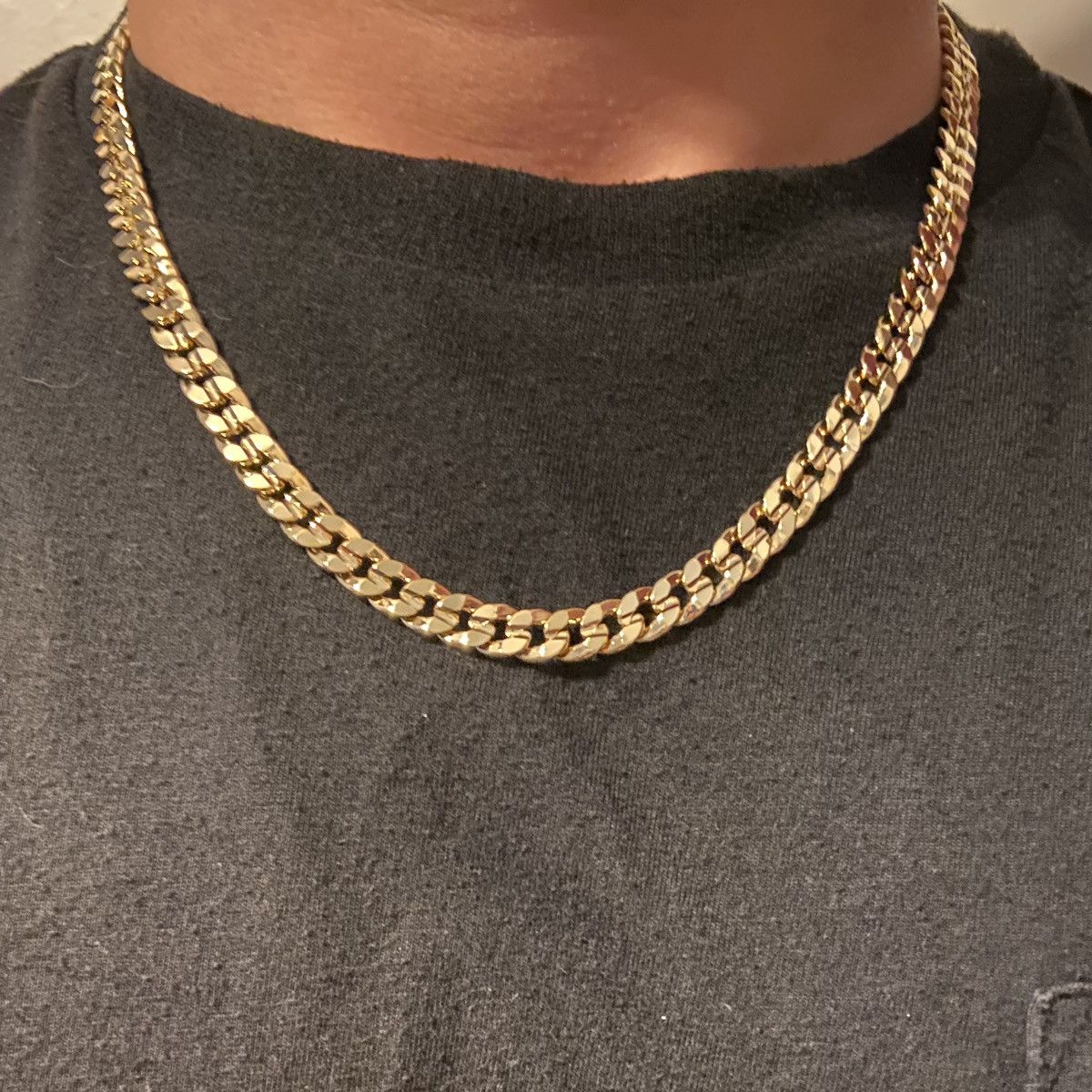 Gold Chain Gold Chain 14k Gold Cuban Link Chain 20in 7mm | Grailed