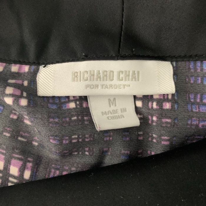 Richard Chai Richard Chai for Target Shift Dress M Black Plaid Cowl ...