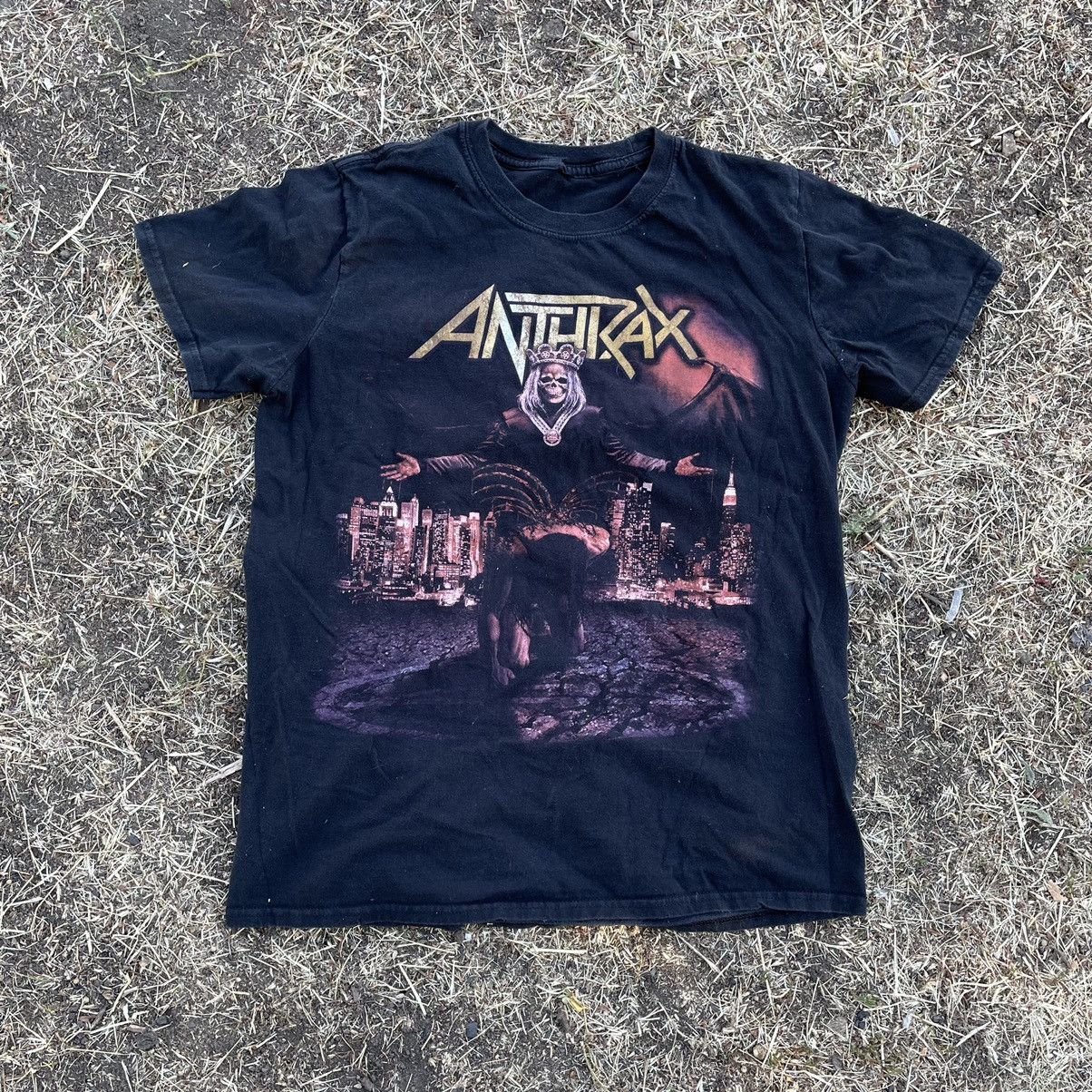 Vintage Vintage Y2K Anthrax Horror Skulls Band Rock Streetwear Tee ...