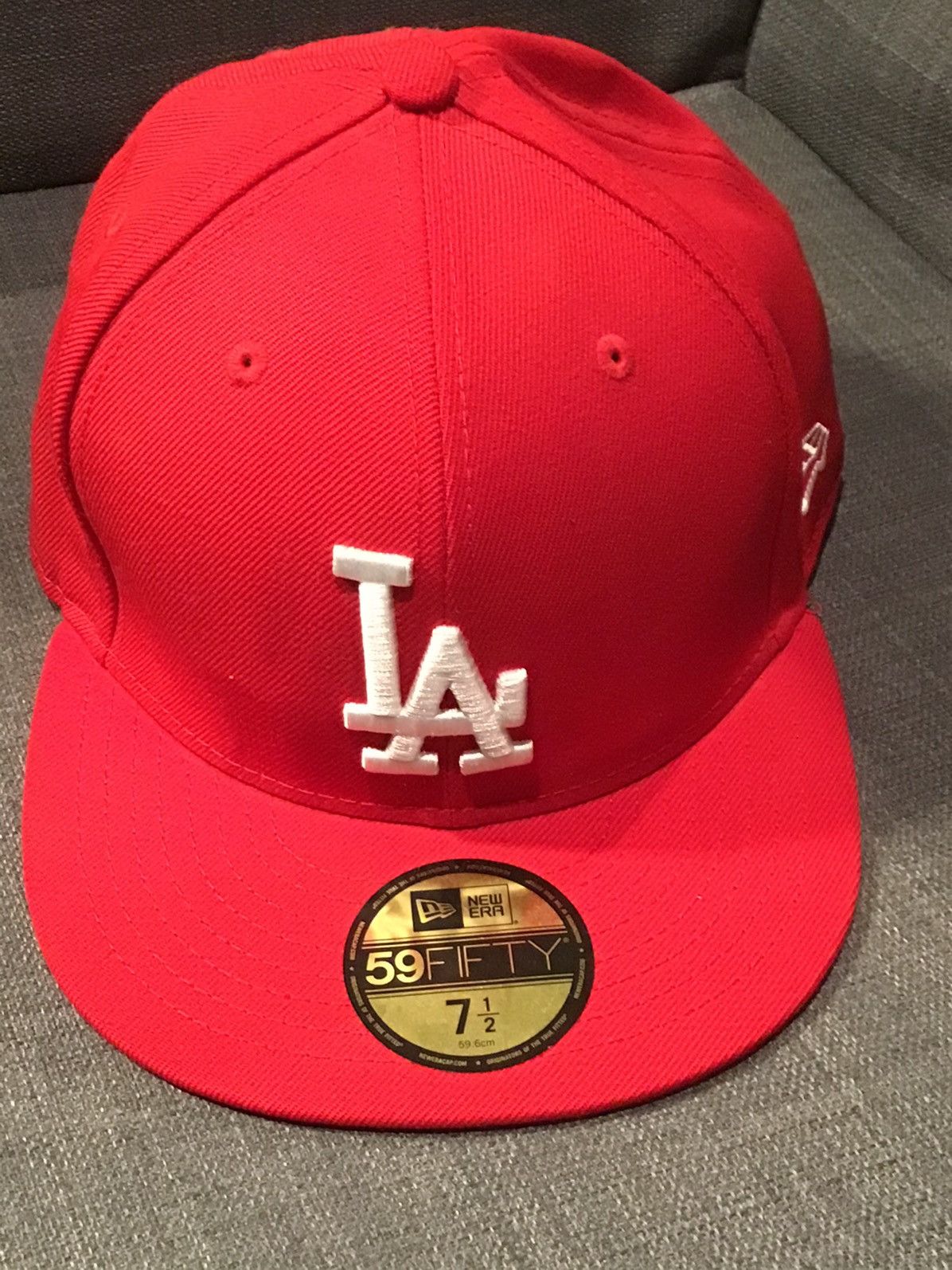 New Era ‼️‼️FINAL PRICE New Era LA Dodger 59 Hat Red 7 1/2 | Grailed