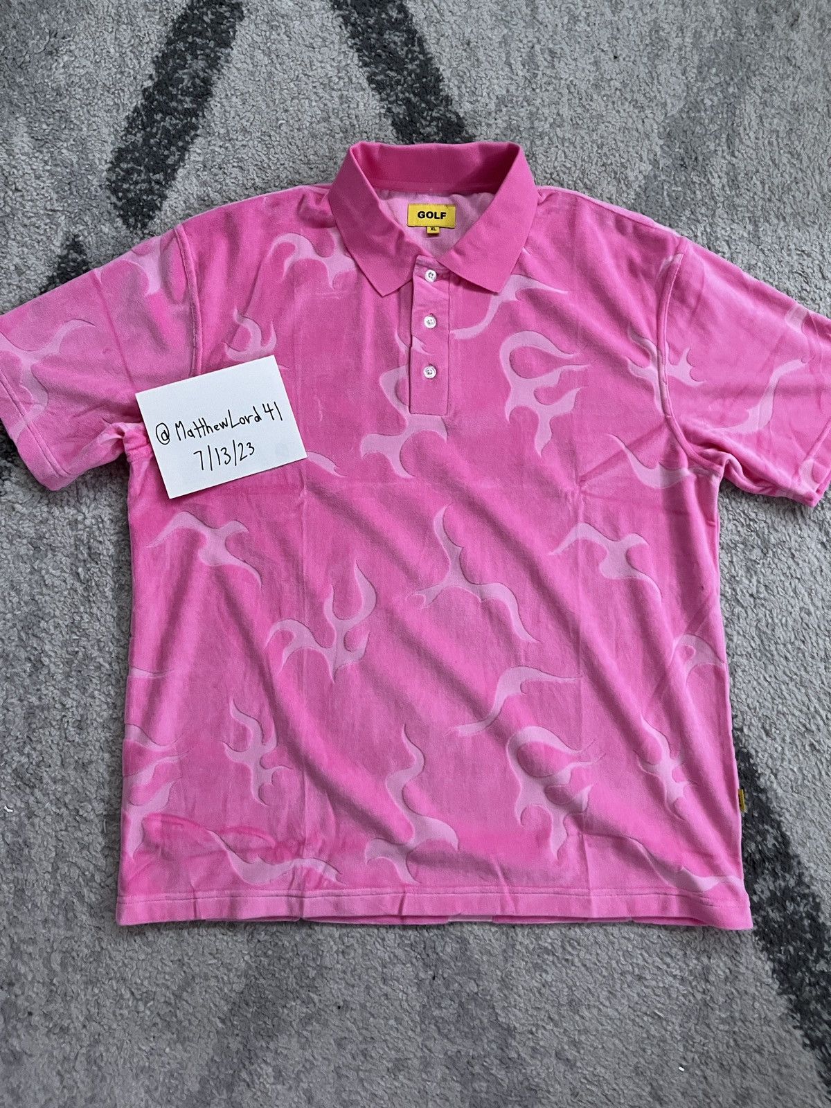 Golf Wang × Streetwear × Tyler The Creator Golf Wang Pink Flame Velour ...