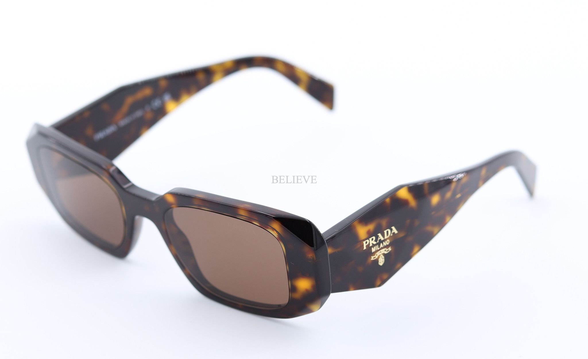 Prada SPR17W LEOPARD LOGO SUNGLASSES | Grailed