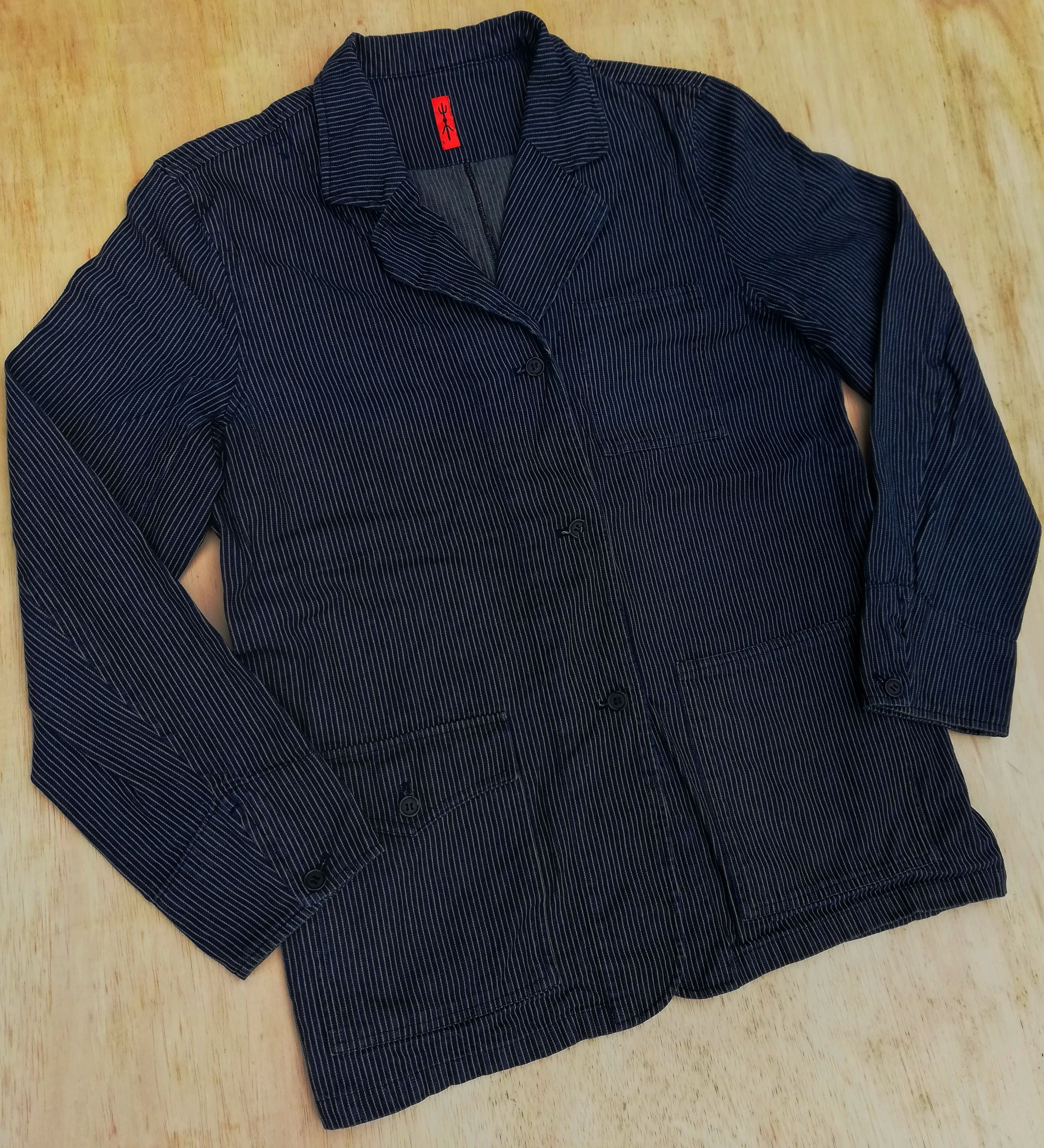 Japanese Brand 🔥Hikari Shoji Co.,Ltd. Hickory Stripe Chore Jacket ...