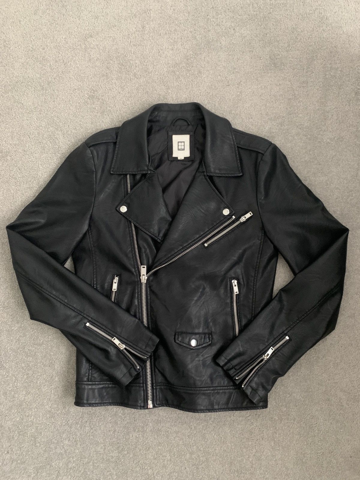 Vintage Faux leather SLP alternative biker jacket | Grailed