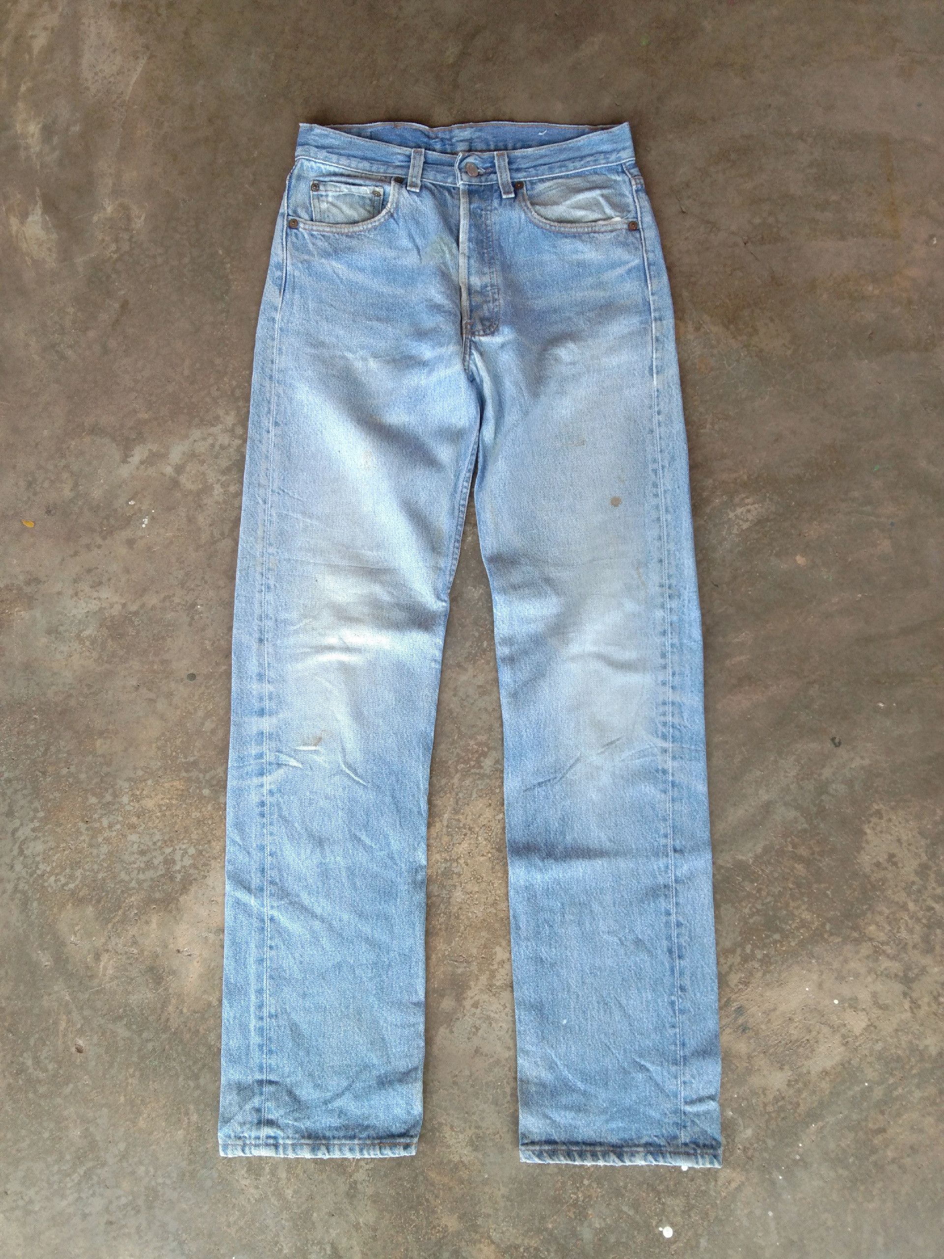 Levi's × Streetwear × Vintage 80s Vintage Levi's 501 Made In USA Light Wash Jeans 28x32 | Grailed