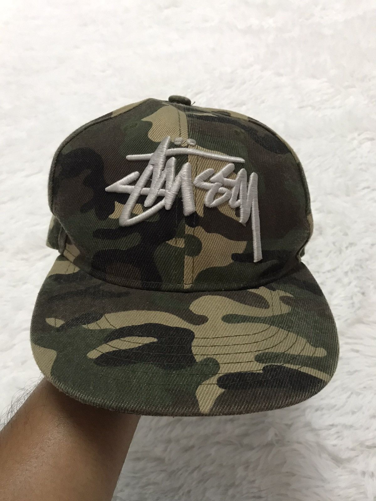 Stussy Embroidery Stussy Camo Cap | Grailed
