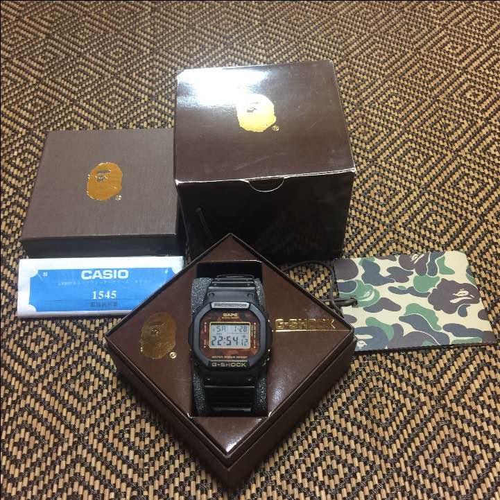 Bape A BATHING APE x G SHOCK Digital Watch Black One Size | Grailed