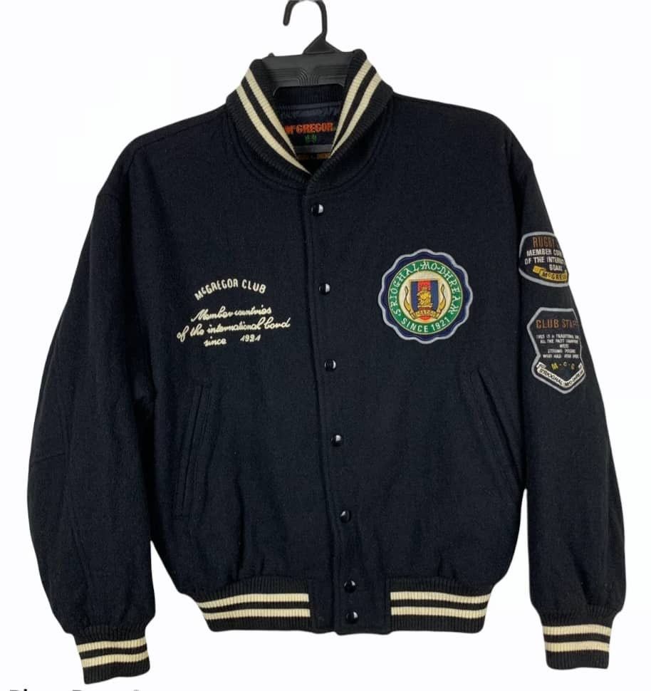 Mcgregor × Varsity × Varsity Jacket McGregor Club Varsity Jacket Rugby ...