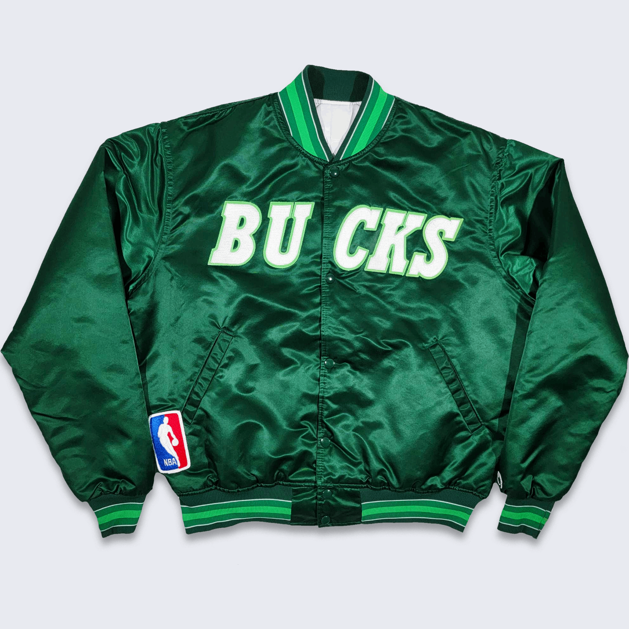 Vintage Milwaukee Bucks Vintage 80s Starter Satin Bomber Jacket | Grailed
