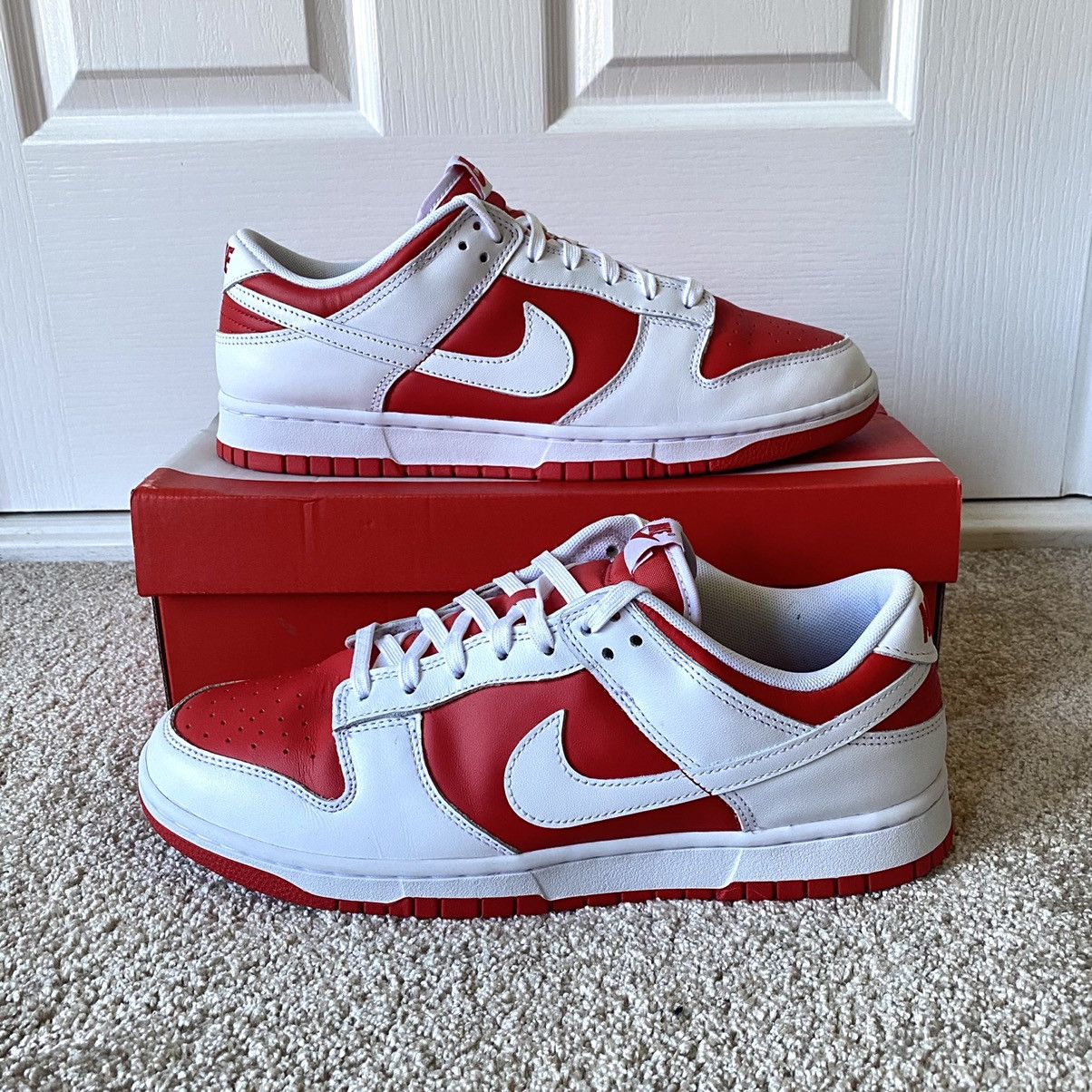 Nike Nike Dunk Low Championship Red | Grailed