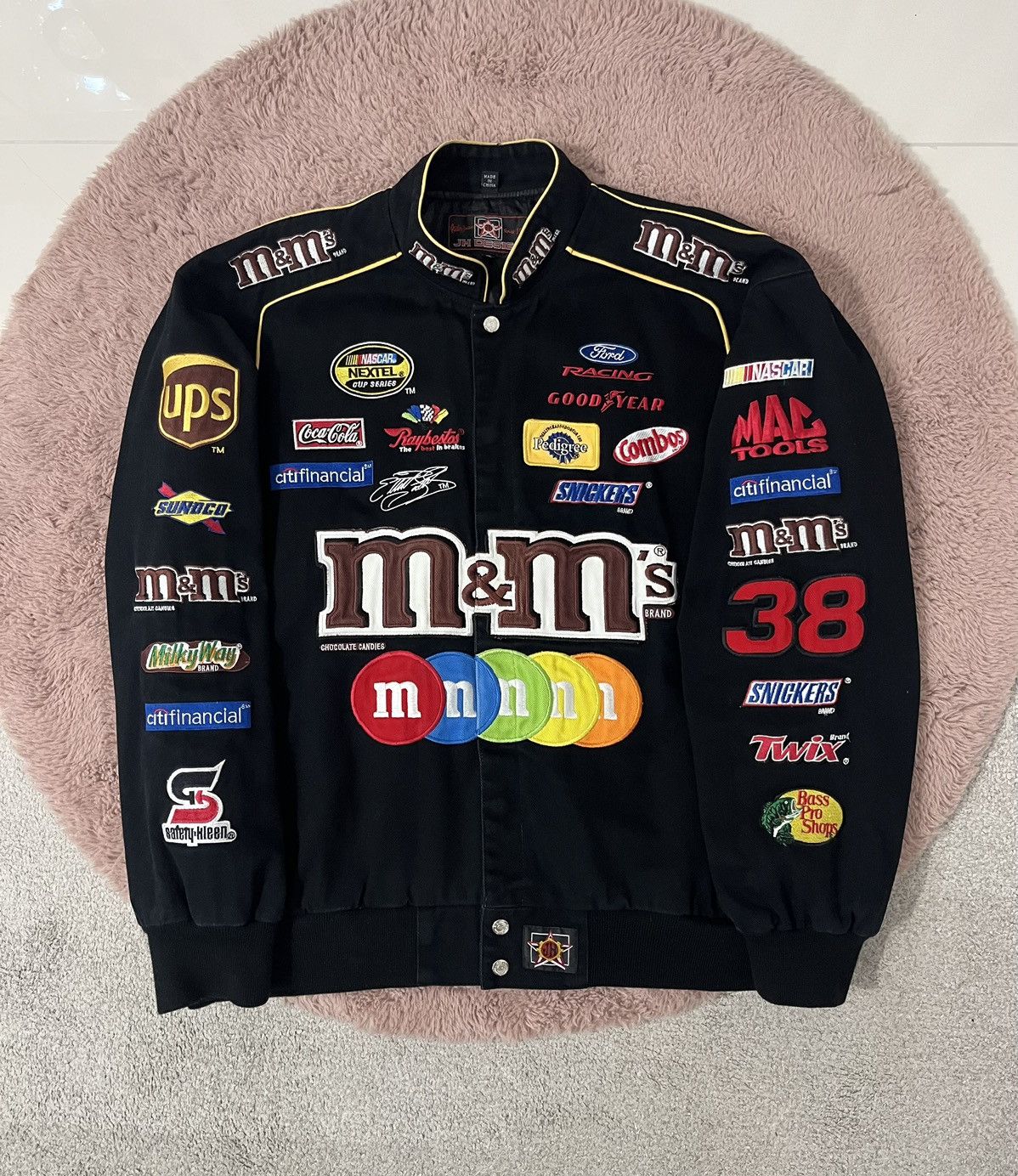 Vintage ‼️Rare‼️Vintage JH Design M&M’s NASCAR racing jacket (XL) | Grailed
