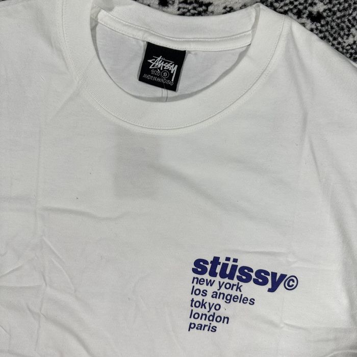 Stussy STUSSY STRAWBERRY TEE IN WHITE SIZE SMALL | Grailed