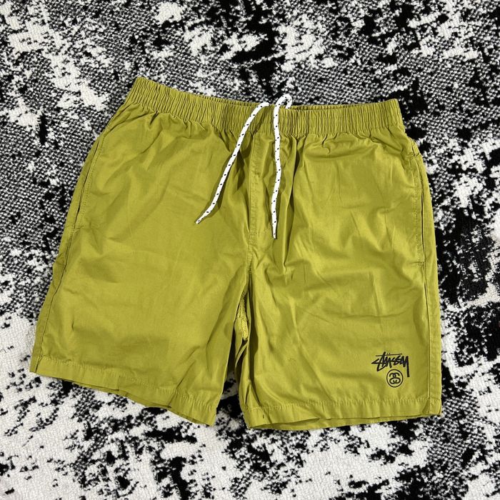 Vintage STUSSY STOCK BASIC BEACH SHORTS - IN 30 | Grailed