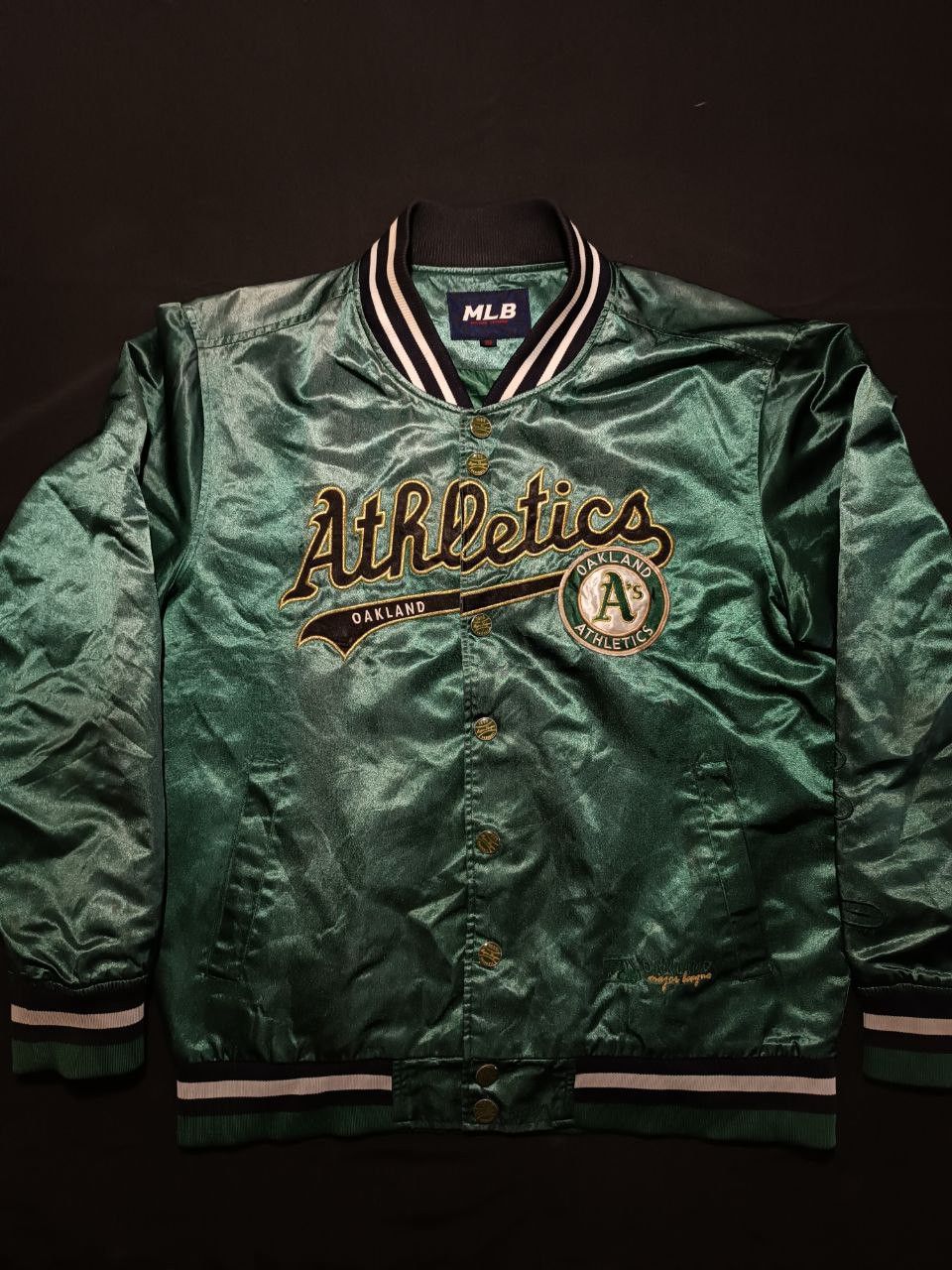 Vintage Vintage 90s Oakland Athletics Baseball Bomber Jacket | Grailed