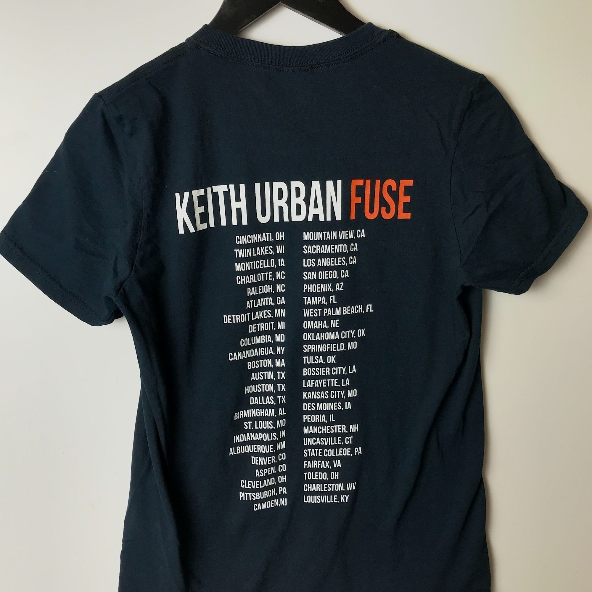 Vintage Keith Urban Fuse Tour T Shirt Concert Musician Artist Small ...