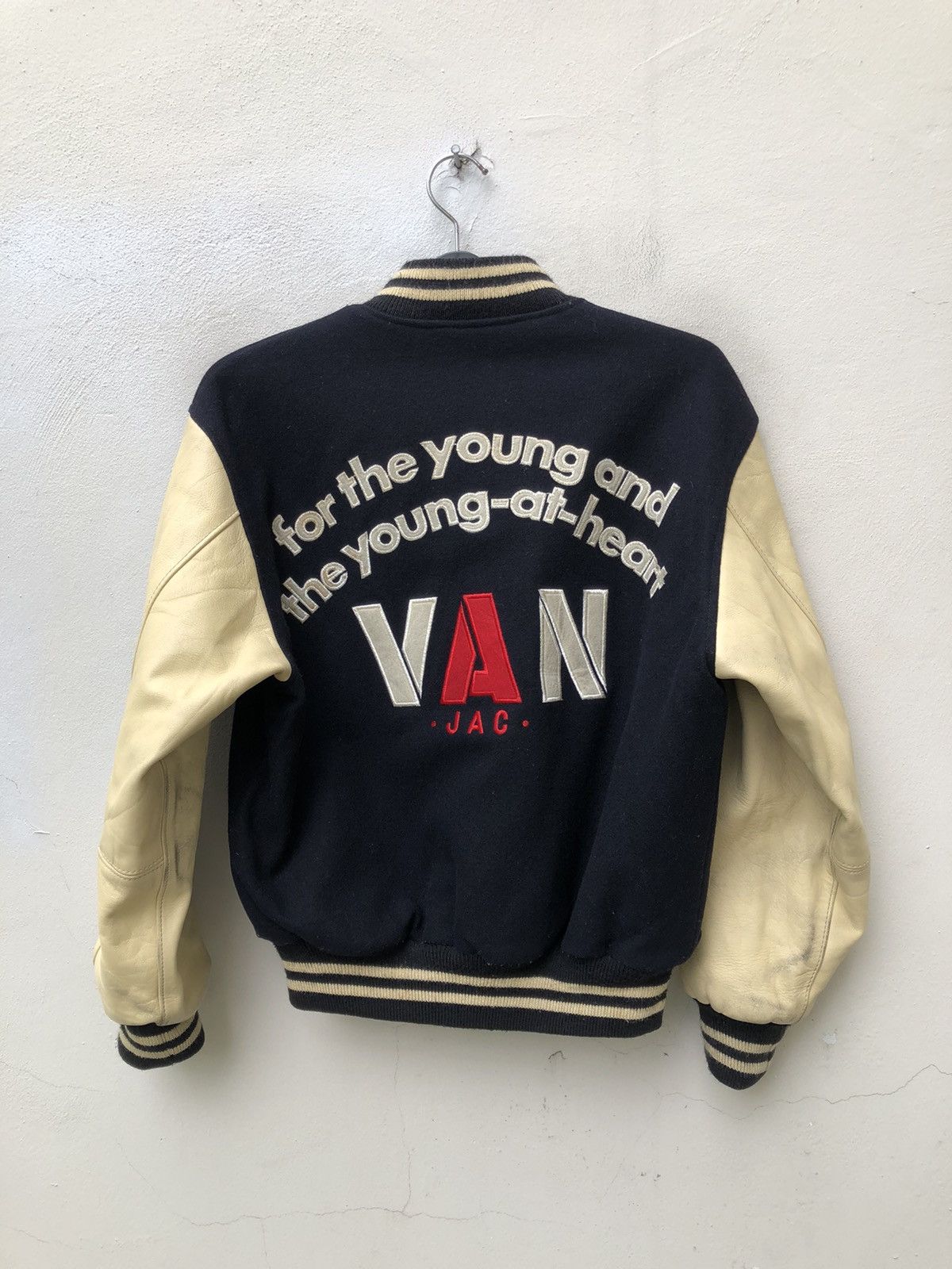 Van × Varsity Jacket × Vintage 80s Van Jac Japan American Football Team ...