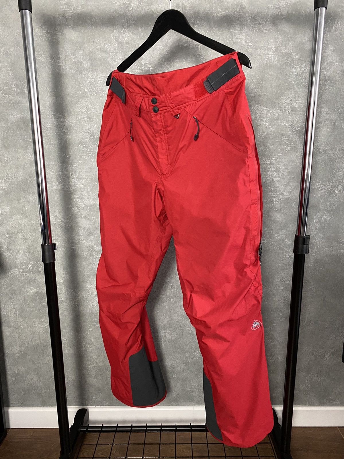 Nike × Nike ACG × Vintage Vintage Nike ACG Logo Red Ski Pants | Grailed