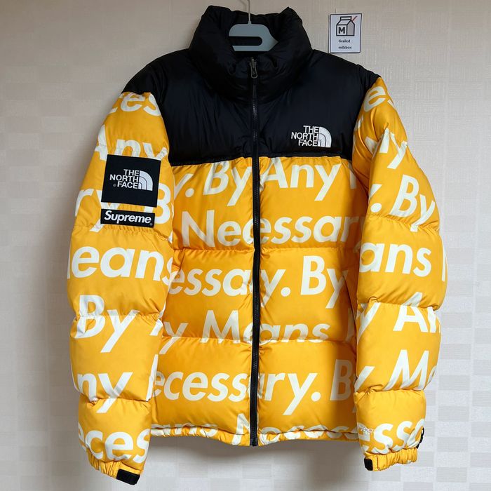 Supreme Supreme x The North Face By Any Means Nuptse Yellow FW15 | Grailed