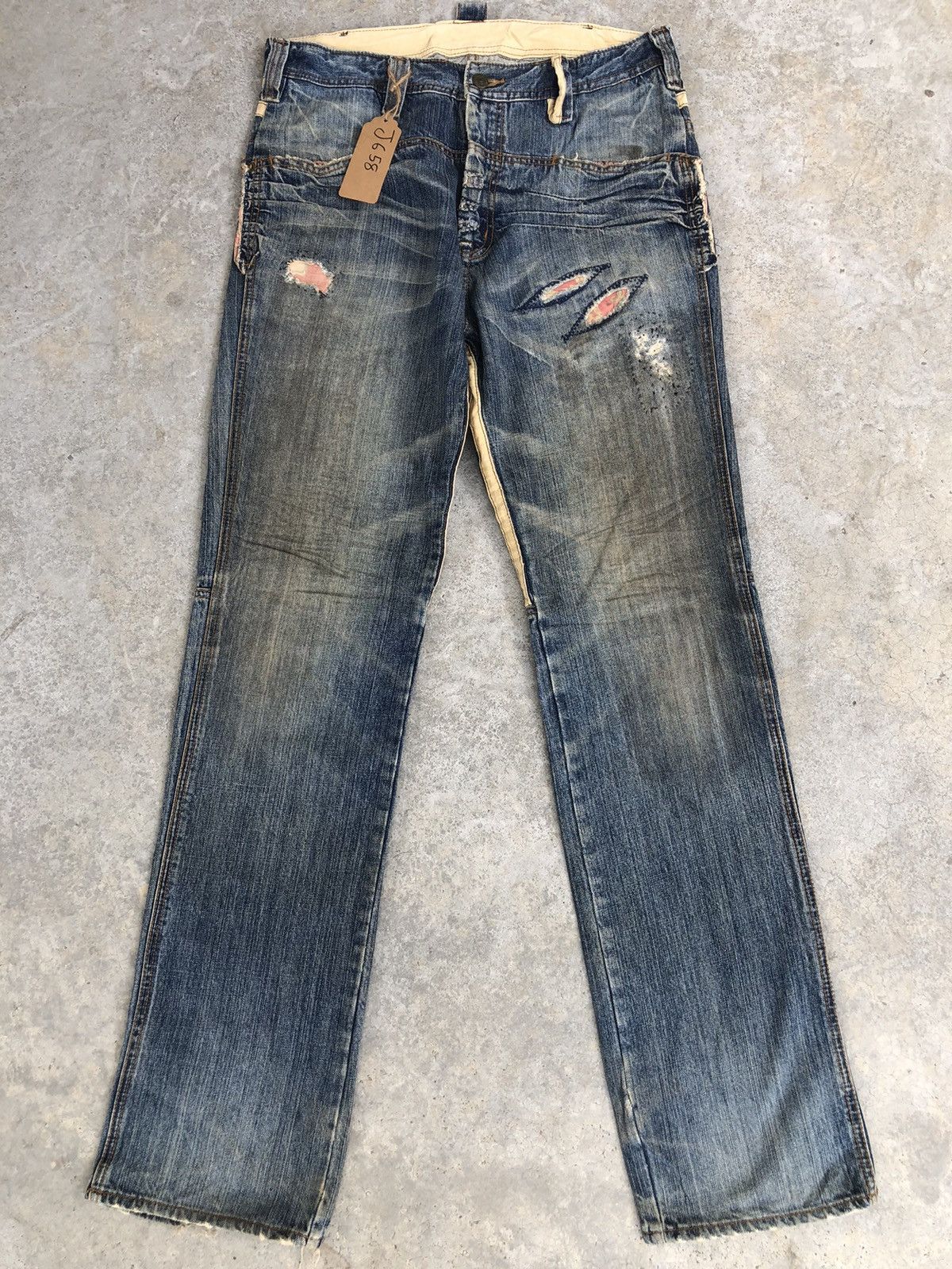 Distressed Denim × PPFM × Streetwear PPFM Distressed Jeans | Grailed