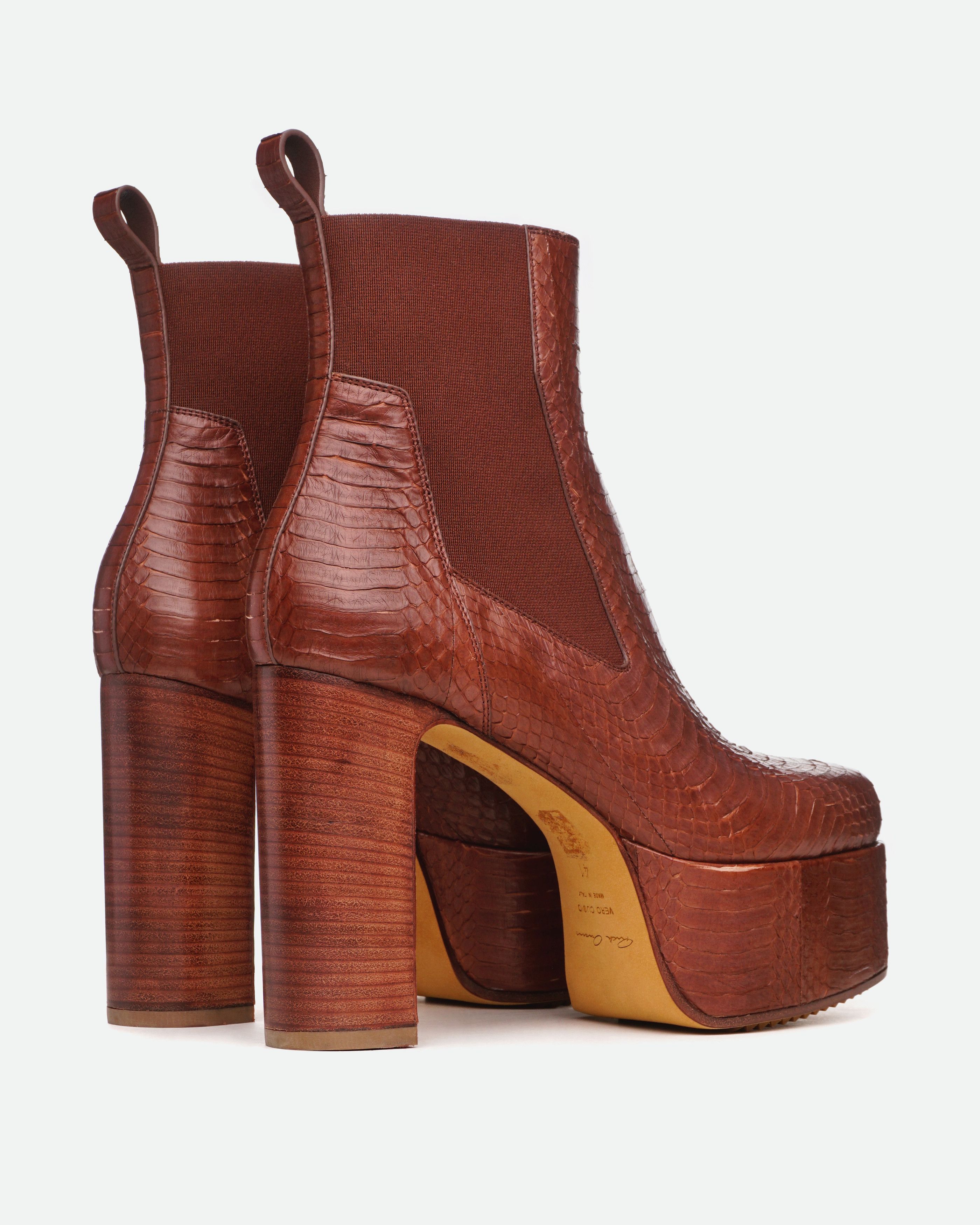 Rick Owens Rick Owens SS21 Phlegethon Sample Python Kiss Heels | Grailed