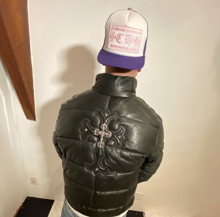 Chrome Hearts CHROME HEARTS PURPLE / PINK CH PRINT TRUCKER CAP ONE SIZE ...