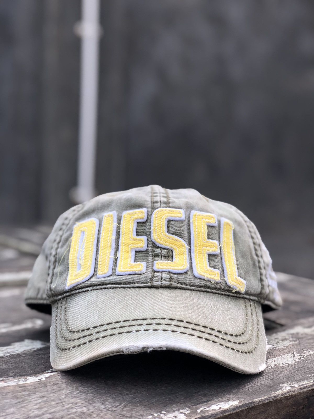 Diesel × Vintage Vintage rare diesel cap ripped | Grailed