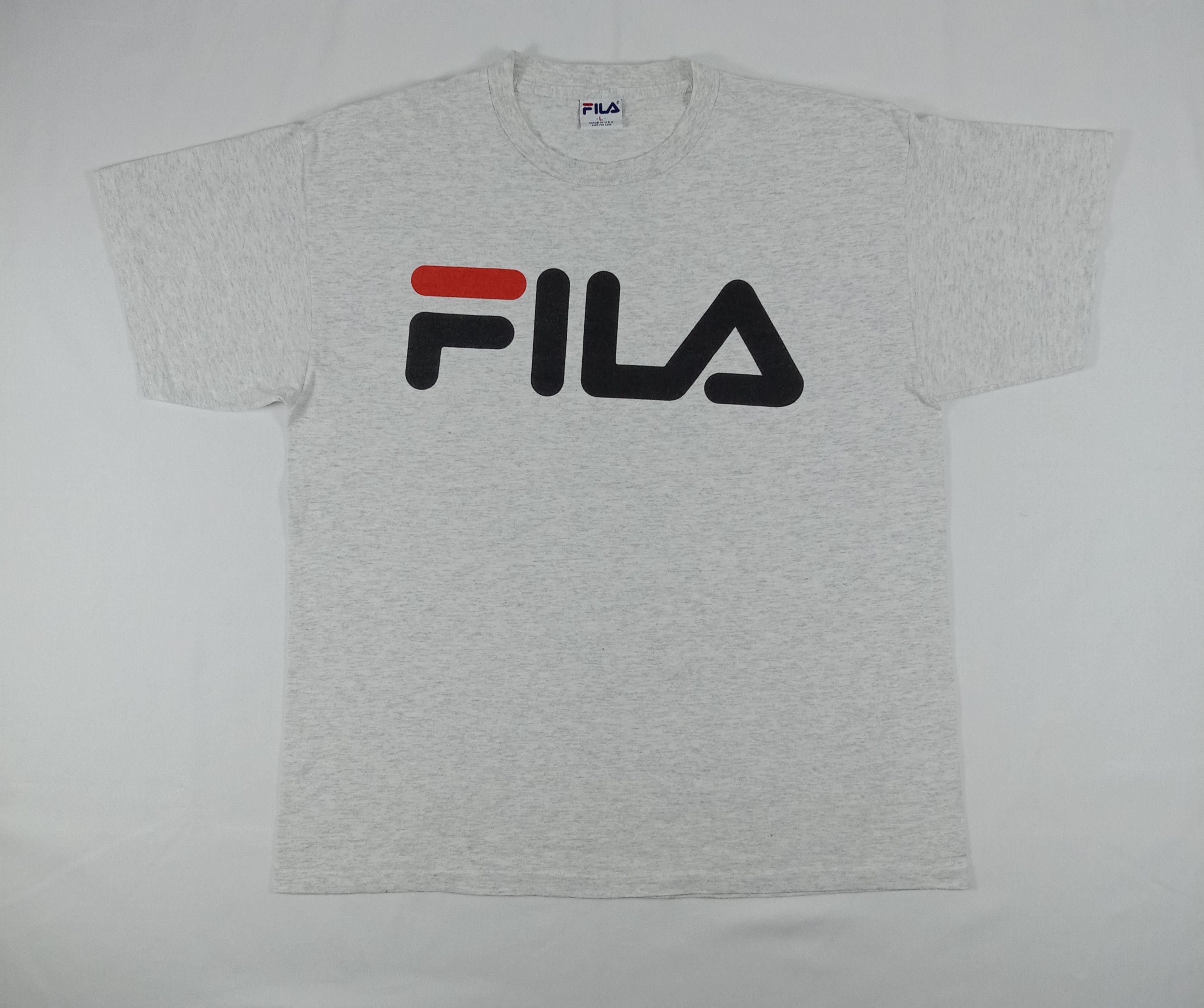 Fila × Streetwear × Vintage Vintage 90s Fila Made In USA Logo T Shirt | Grailed