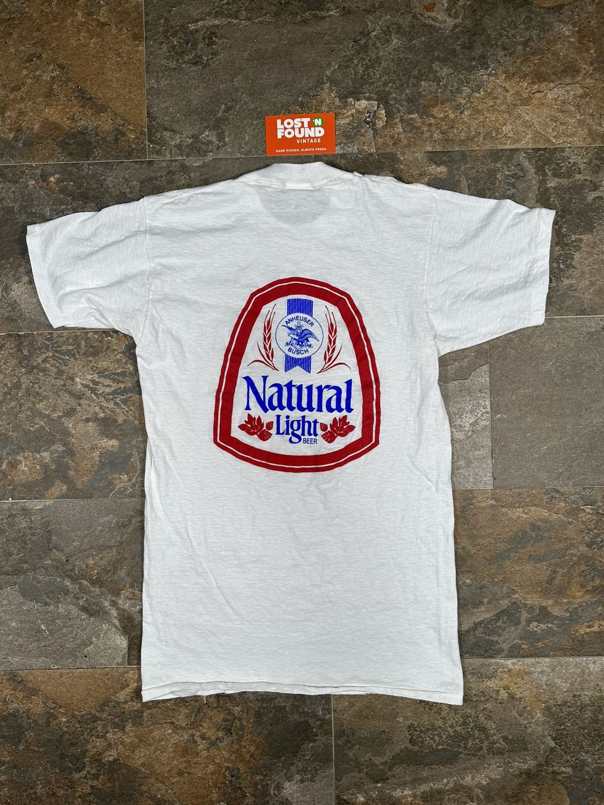Vintage ‘80s Vintage Anheuser Busch Natural Beer MDA Mullet Tee | Grailed