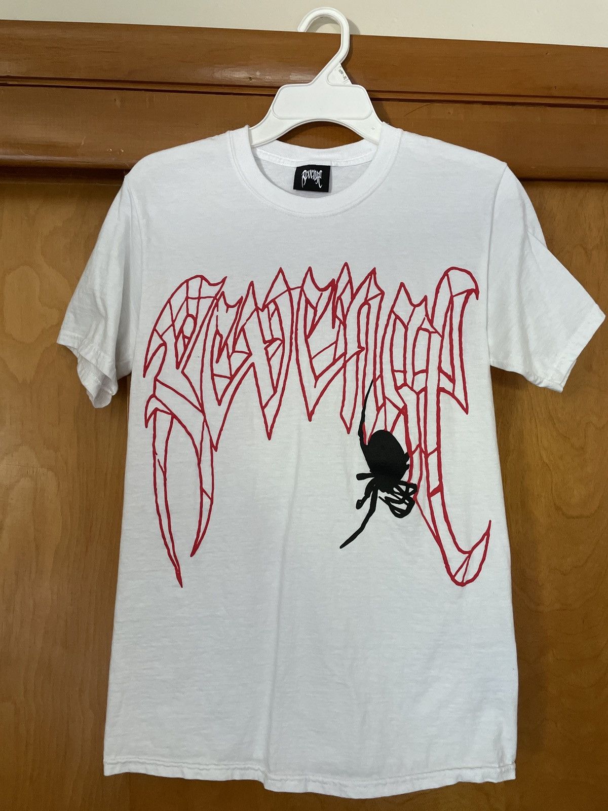 Revenge REVENGE Red Bones White T Shirt | Grailed