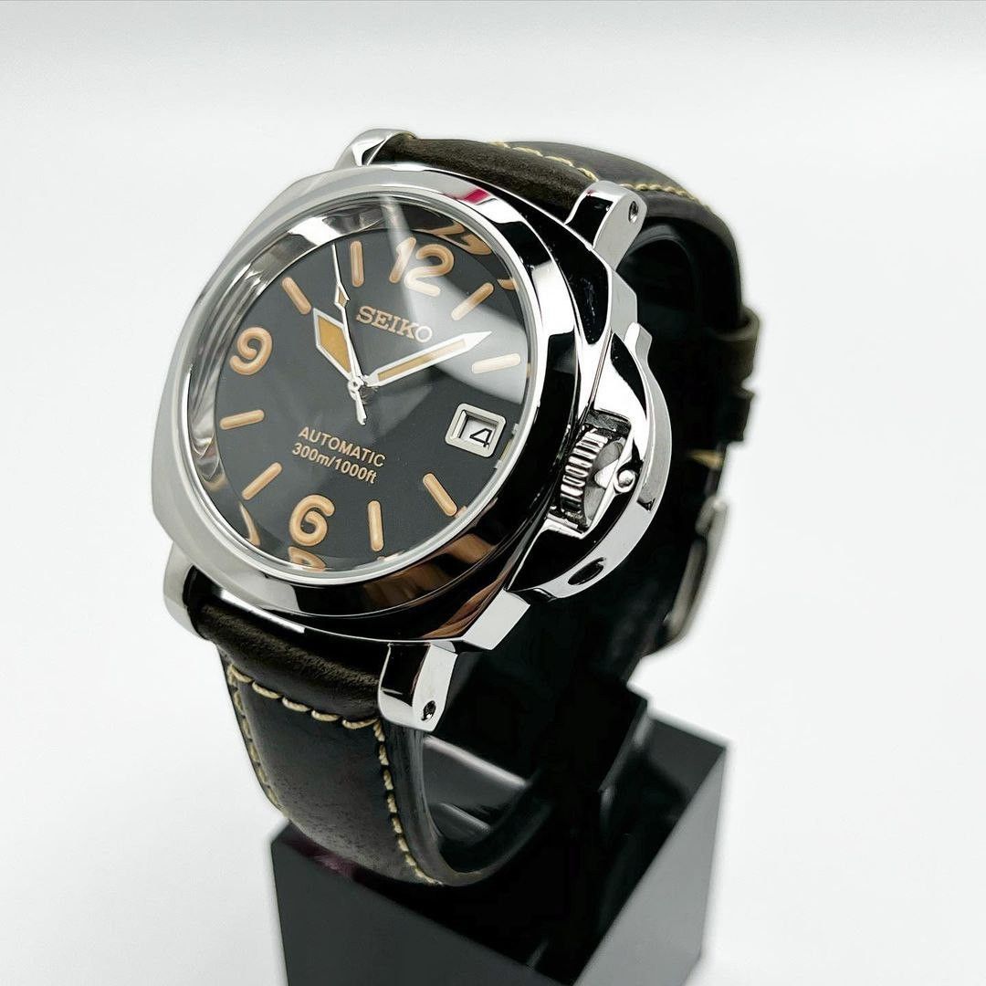 Custom RARE Seiko Watch Custom Mod Vintage Style Polish PAM 44MM | Grailed