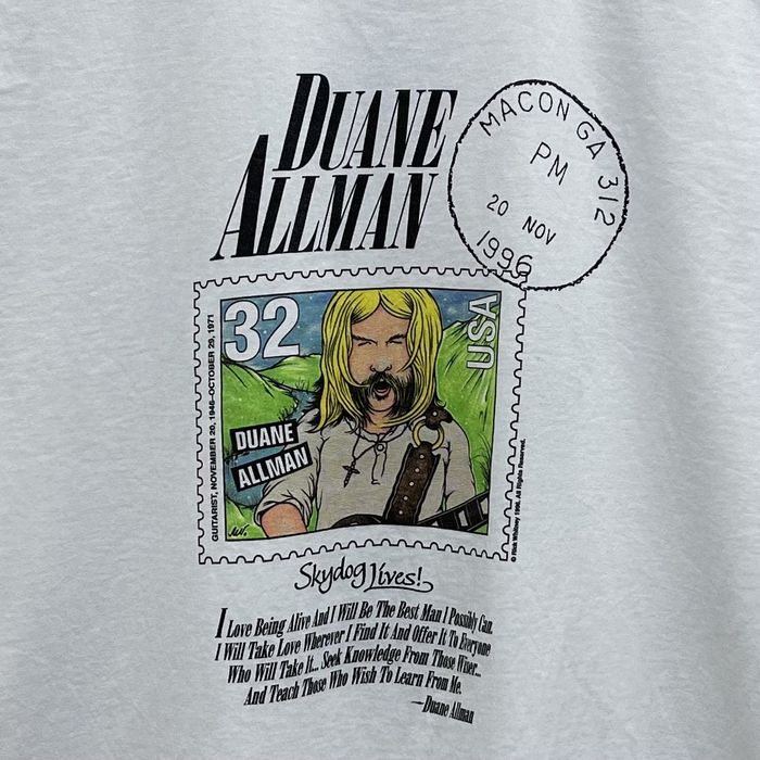 Vintage Vintage 90s Duane Allman Stamp Image The Allman Brother Band ...