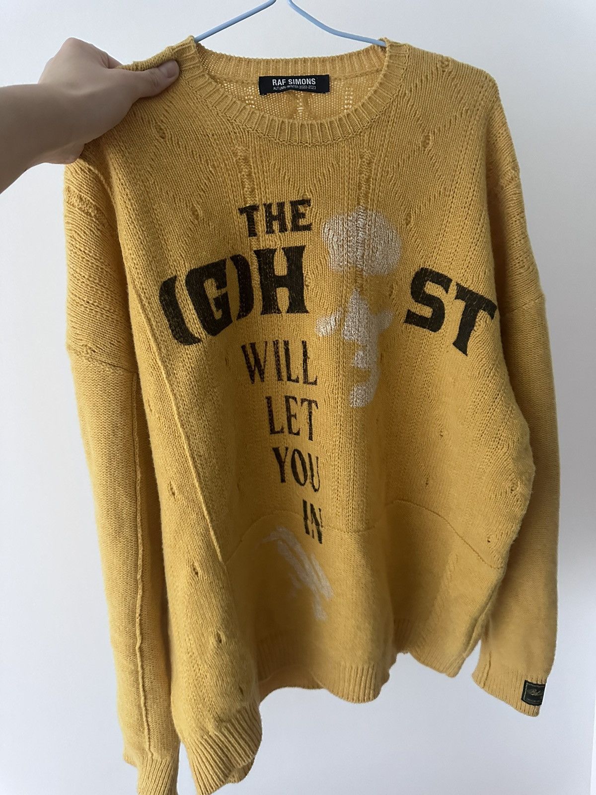 Raf Simons FW22 Raf Simons Ghost Knit Sweater | Grailed