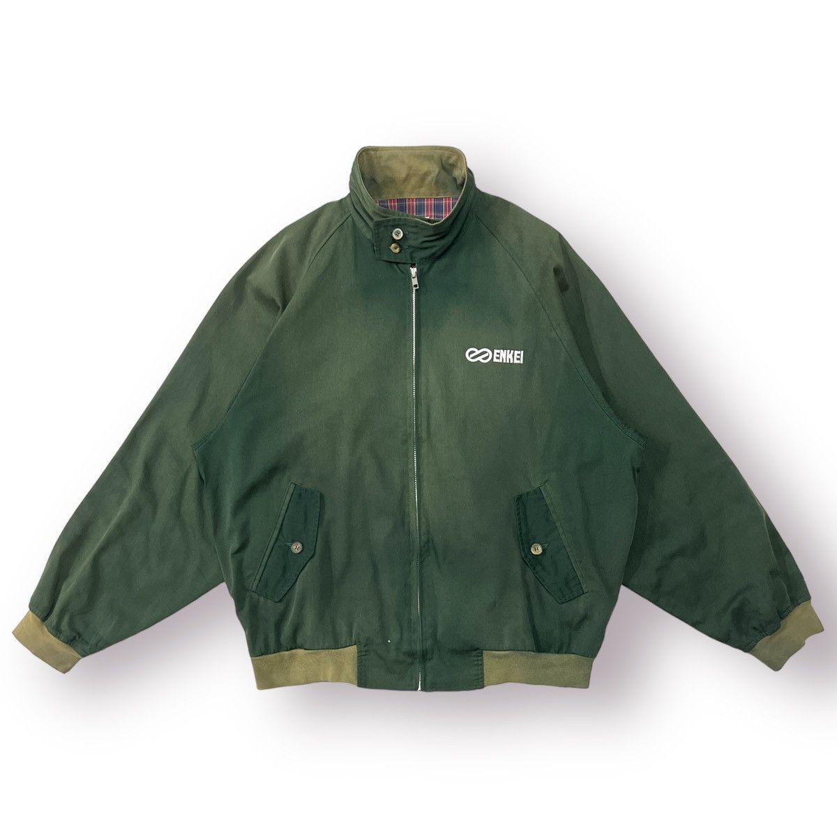 Vintage C(B2) vintage Enkei motorsport harrington/bomber jacket | Grailed