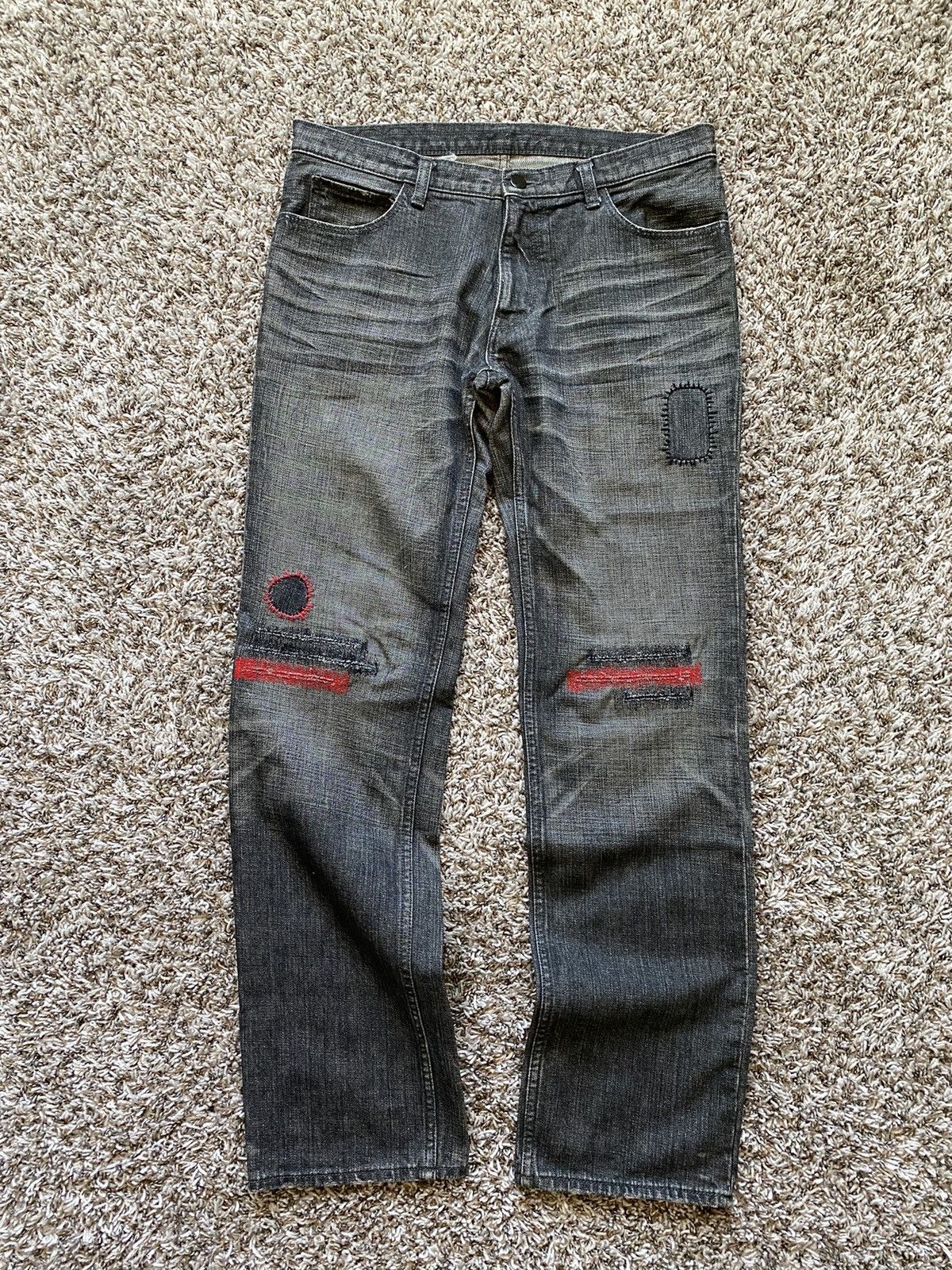 Number (N)ine NUMBER NINE SS05 NIGHTCRAWLER ARCHIVE PAIN DENIM | Grailed