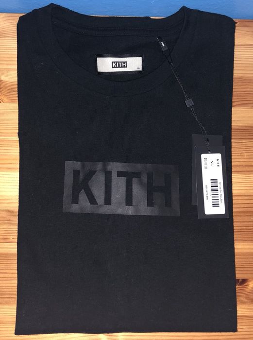 Kith Kith Tonal Black Box Logo T Shirt Tee Classic NYC XL In Hand ...