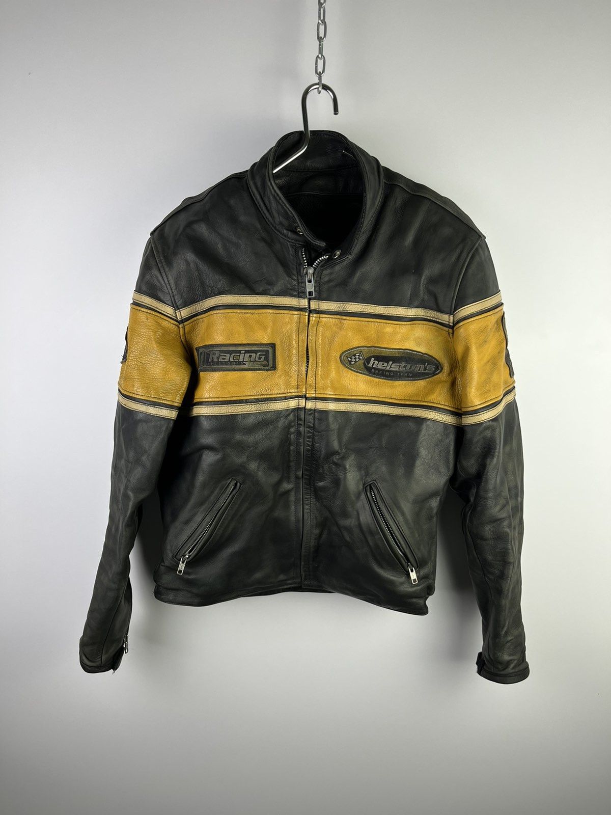 Leather Jacket Helston's Racing Team Leather Jacket | Grailed