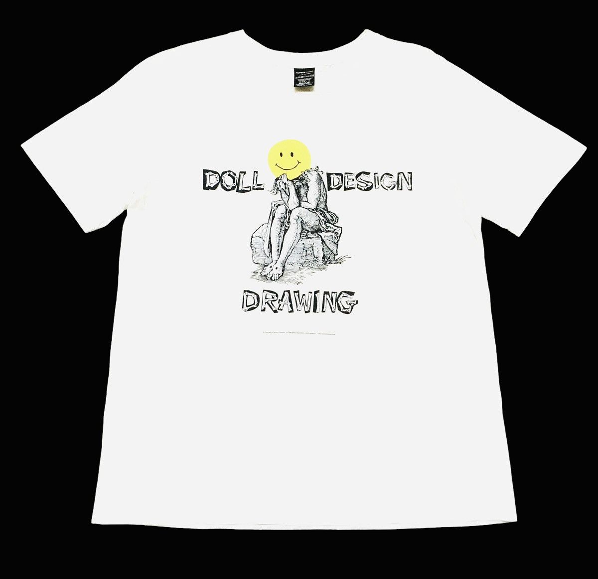 Number (N)ine Rare Vintage Number Nine Doll Design Drawing T-shirt ...