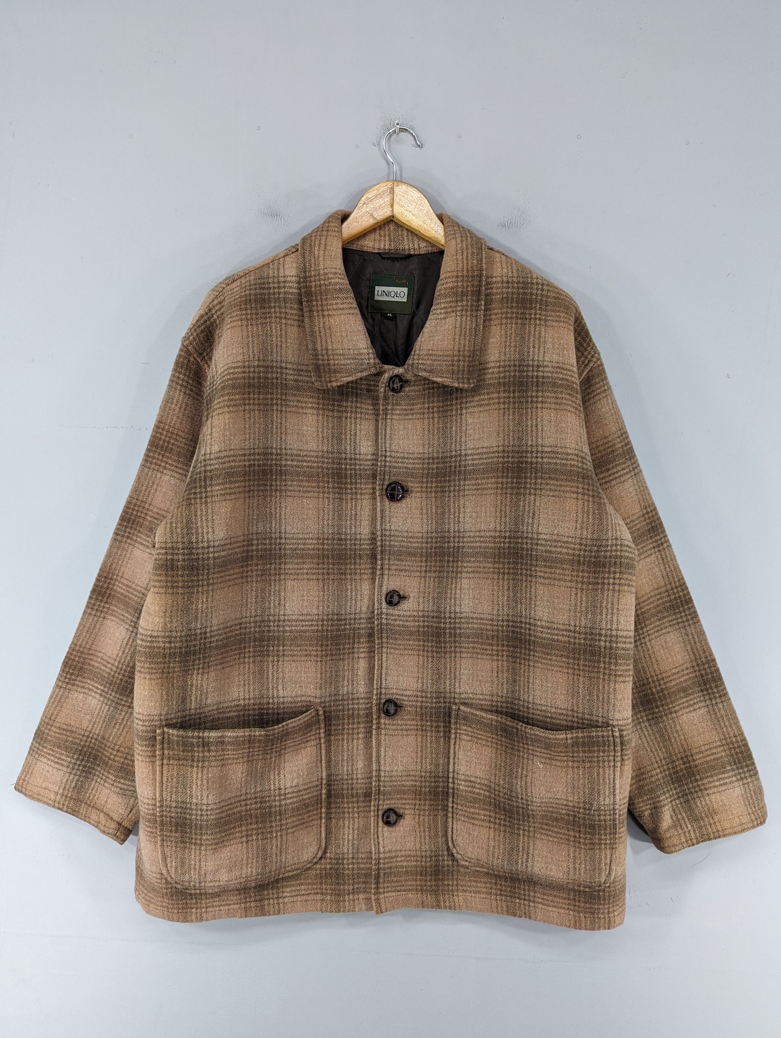 Uniqlo 🔥RARE🔥Vintage Uniqlo Green Label Wool Button Jacket | Grailed