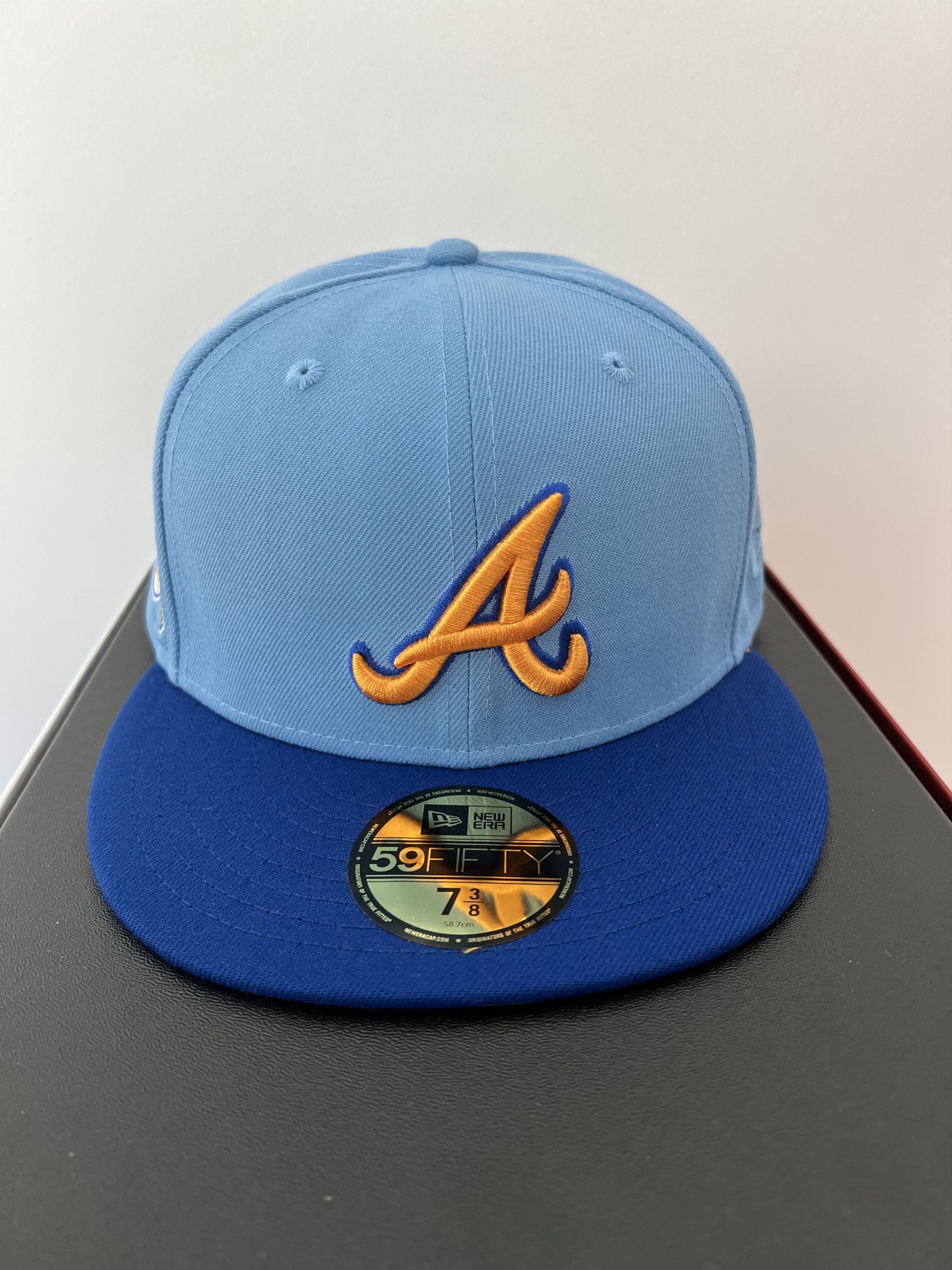 New Era 7 3/8 Topperz Atlanta Braves Two Tone Fitted Hat | Grailed