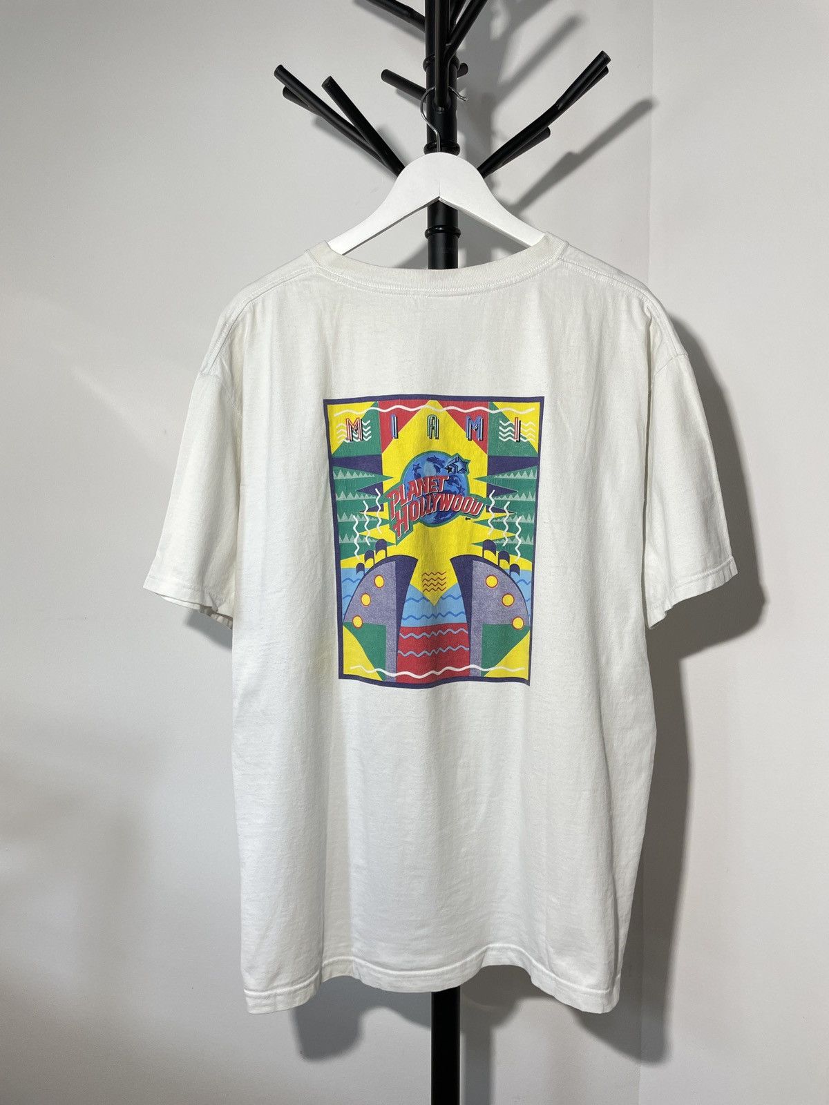 Vintage Vintage 90’s Faded Planet Hollywood Miami T-shirt | Grailed