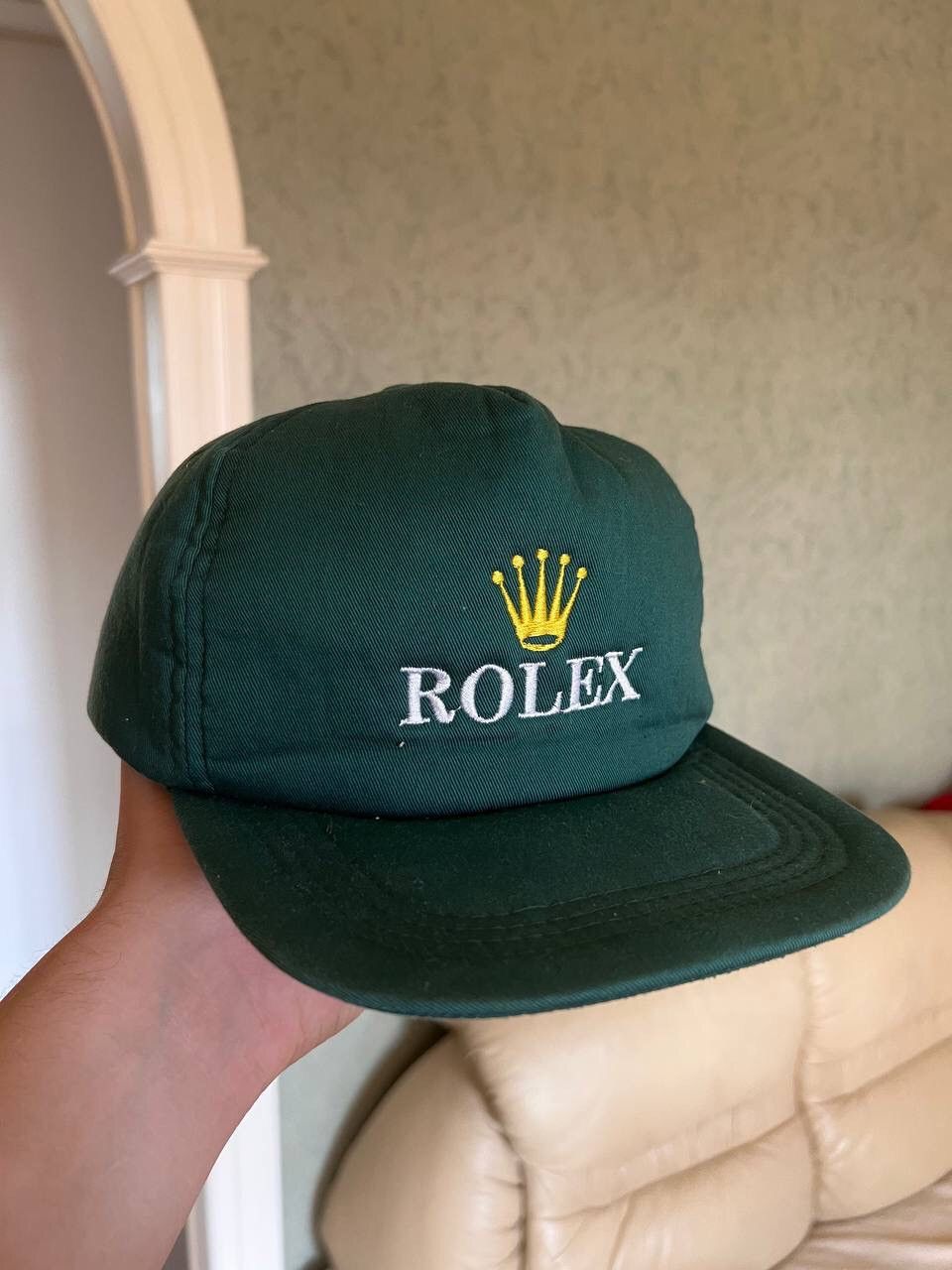 Rolex × Vintage 90s RARE ROLEX WATCH COMPANY GREEN VINTAGE STRAPBACK ...