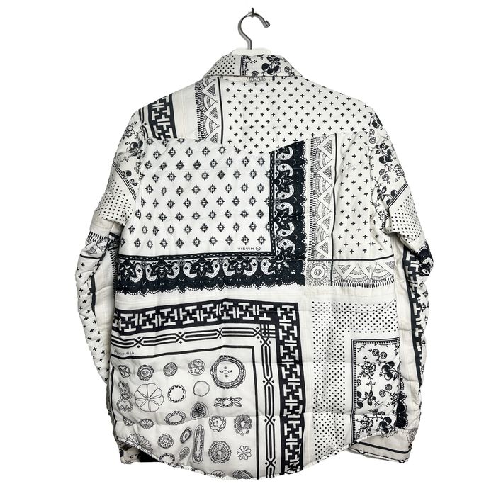 Visvim RARE Ice White ICT Kerchief Bandana Down Quilted Jacket | Grailed