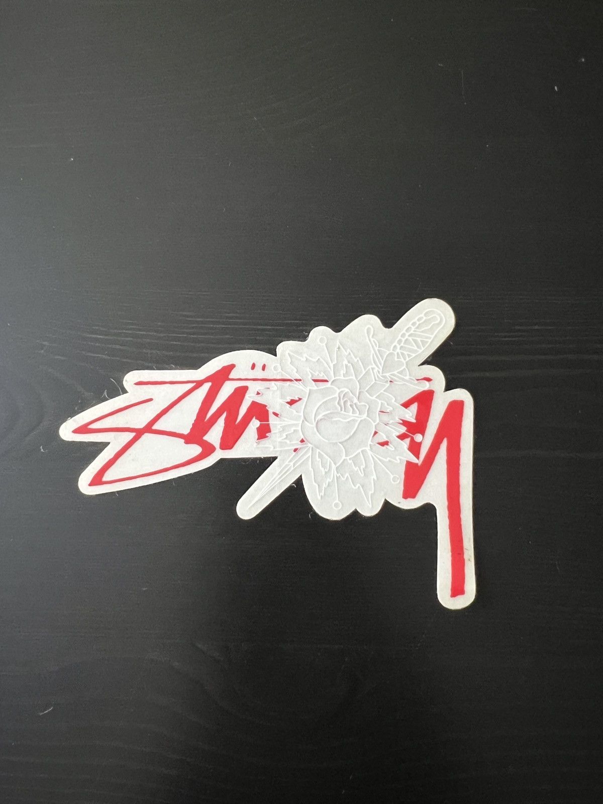 Stickers × Stussy Stussy Rose Script Sticker | Grailed